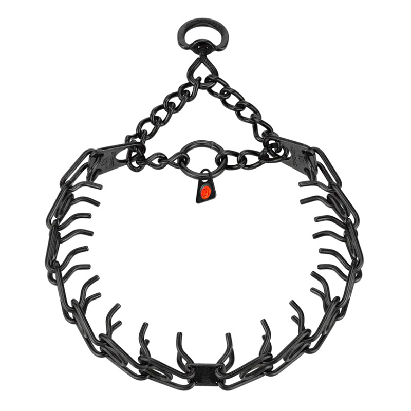 Black Stainless Steel ULTRA-PLUS Training Collar with swivel and ring ...